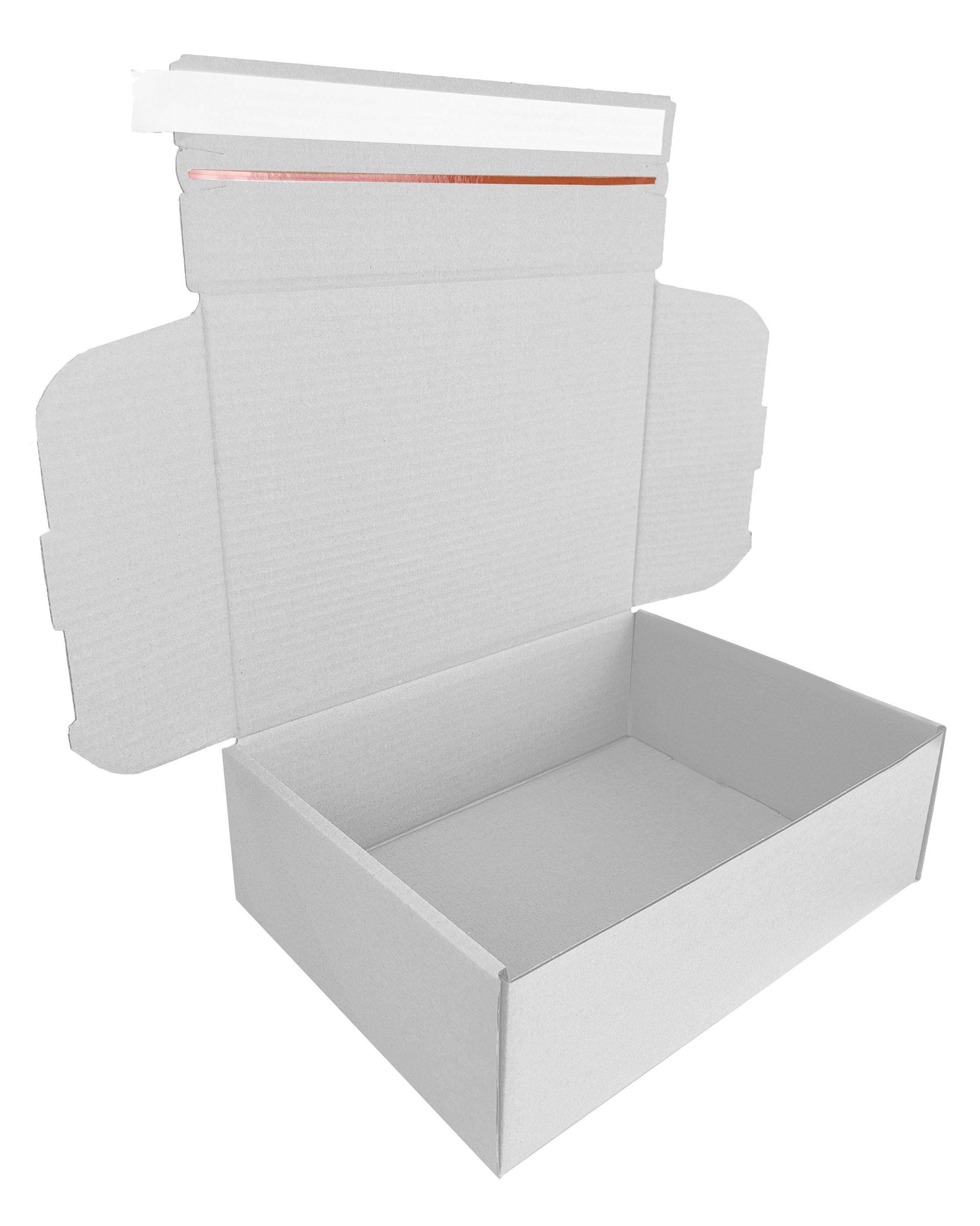 Peel & Seal White 10x7x3 Storage Self Tear Strip Boxes Ecommerce Postal ...