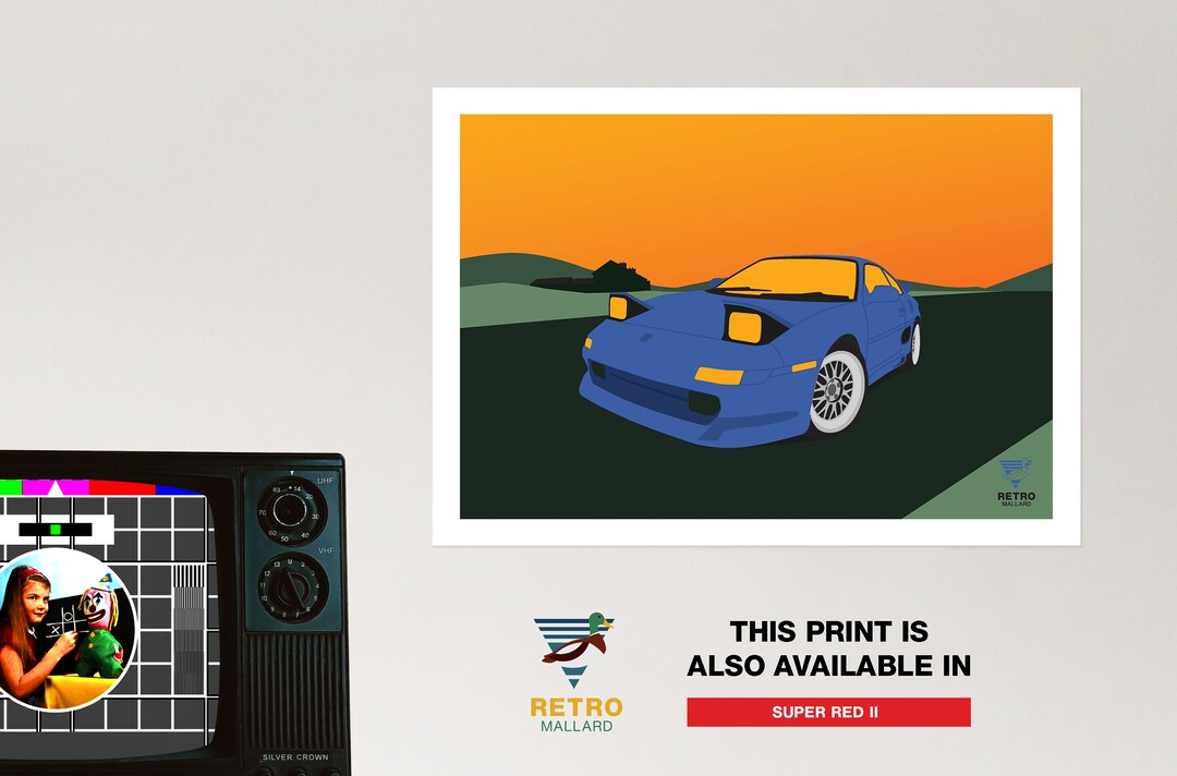 Toyota MR2 MK2 Cruise Print - Car Art - Birthday Christmas Petrolhead ...