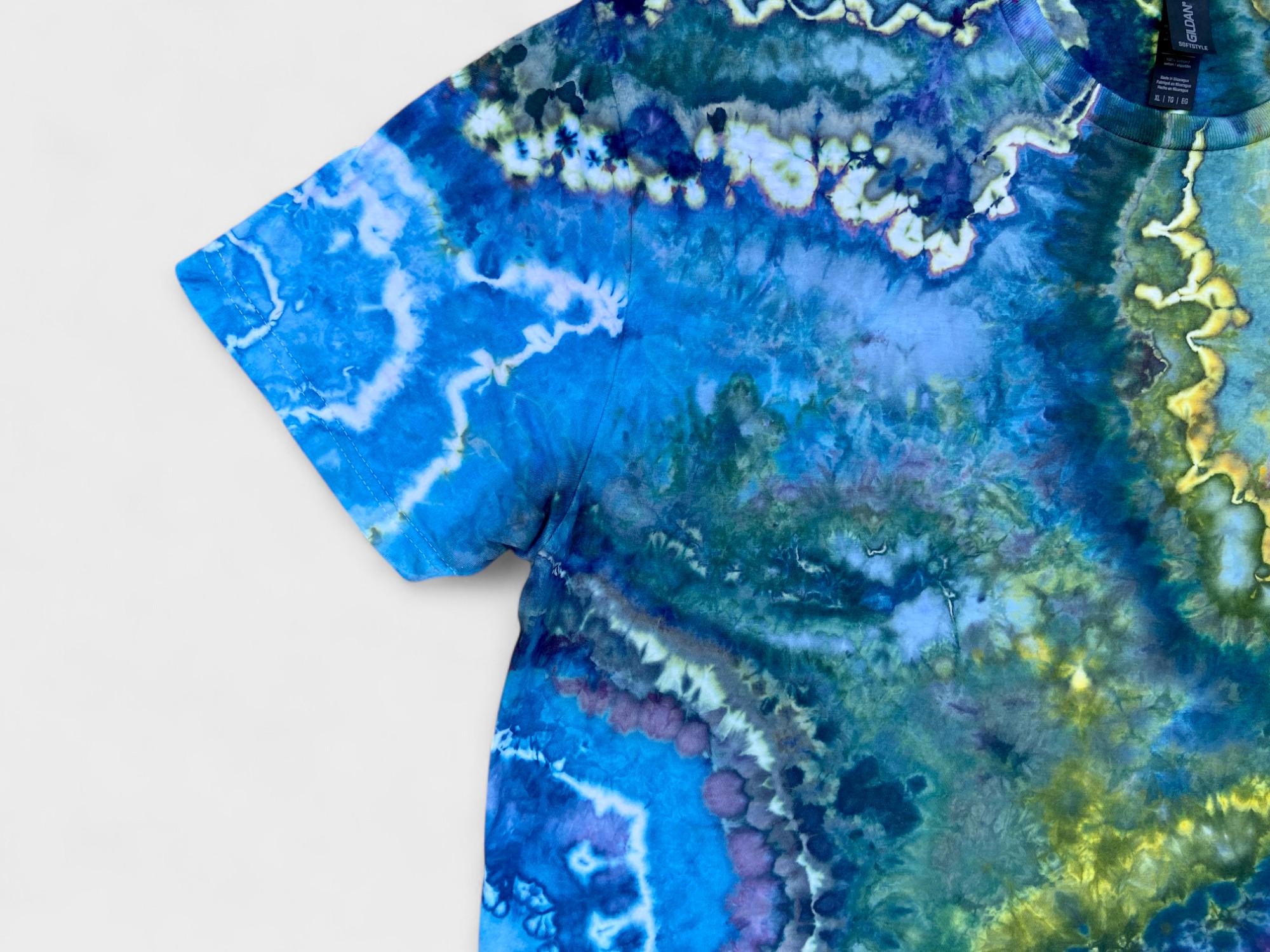 Starry Night Tie Dye Shirt, Custom Hand Dyed Shirt Inspired by Van Gogh ...