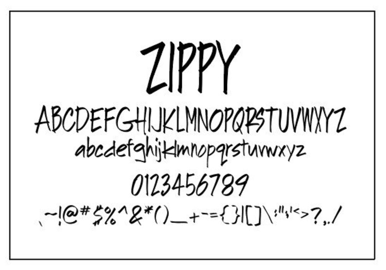 Hand Drawn Font - Etsy