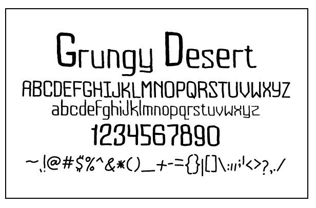 Desert Font - Etsy