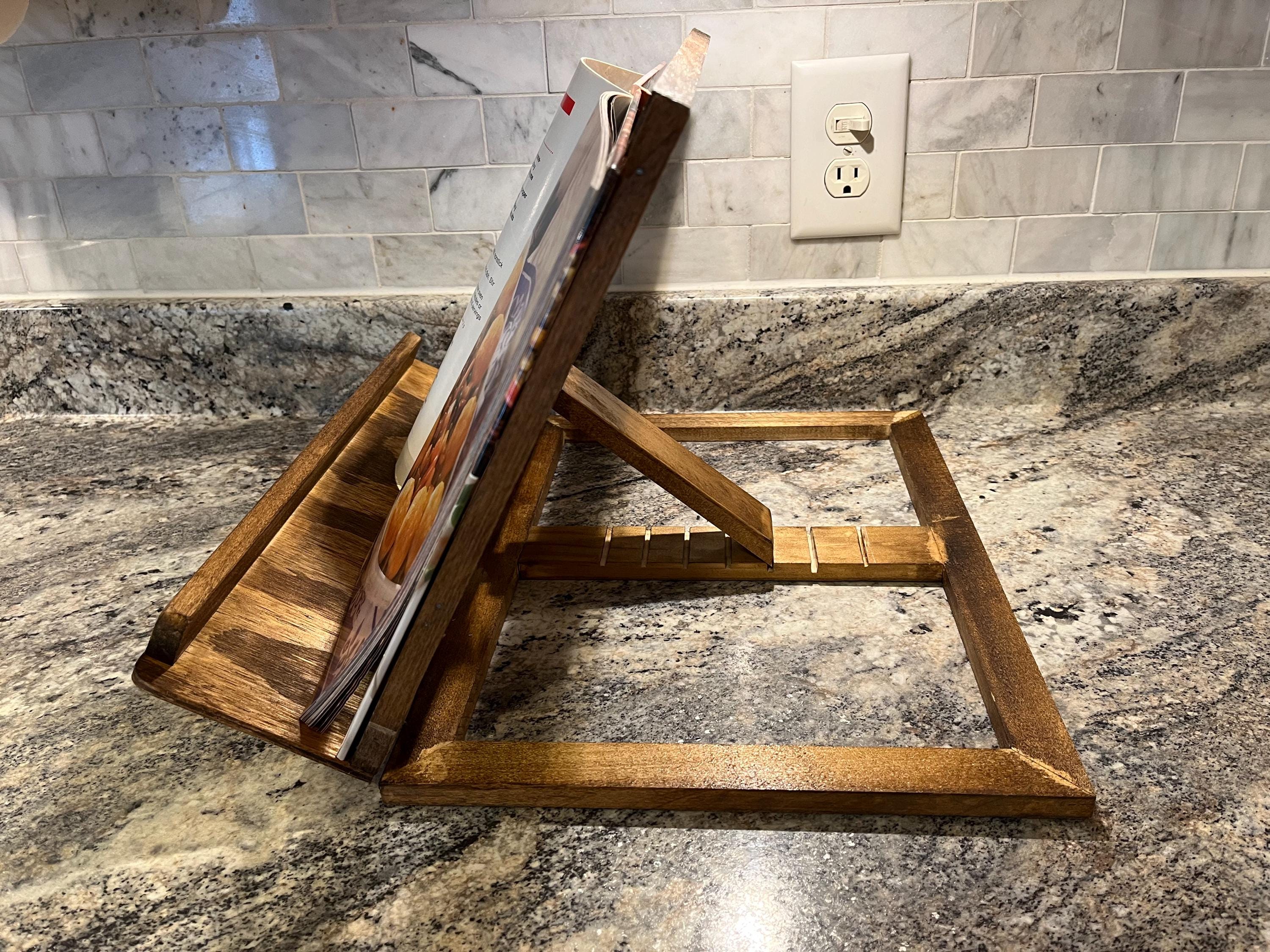 Cookbook Stand, Recipe Stand, Foldable Stand, Kitchen Decor,counter ...