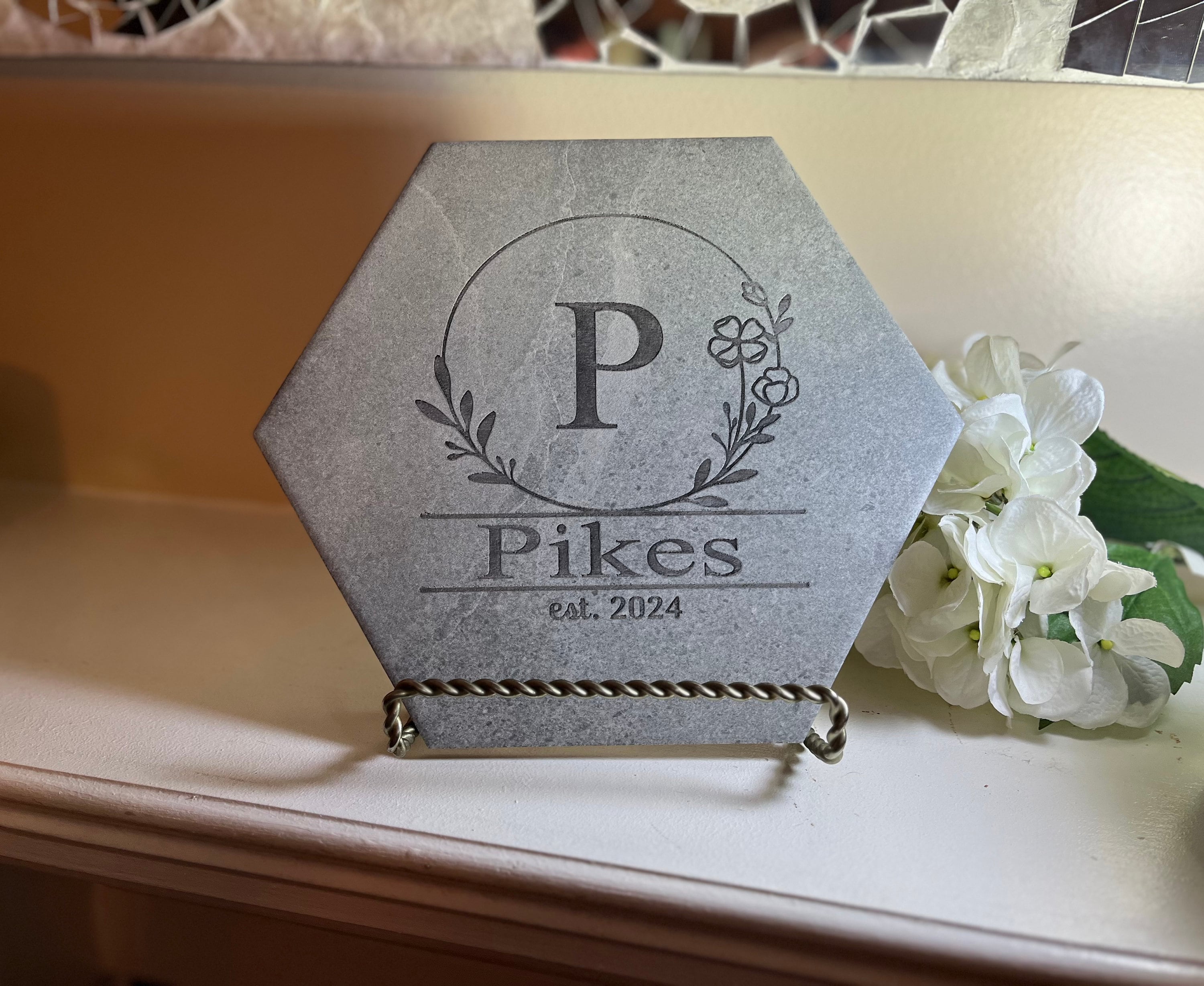 Ceramic Tile Sign, Tile Sign, Name Tile, Wedding Gift, Home Decor ...