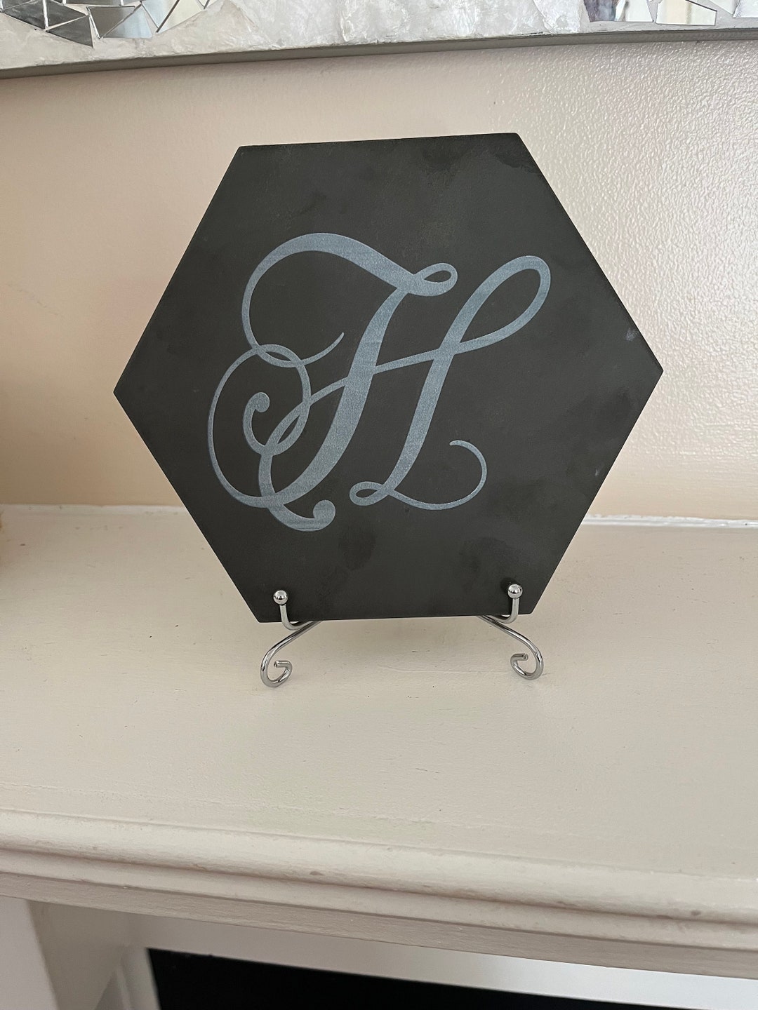 Personalized Initial Name Tile, Tile Sign, Name Tile, Wedding Gift ...