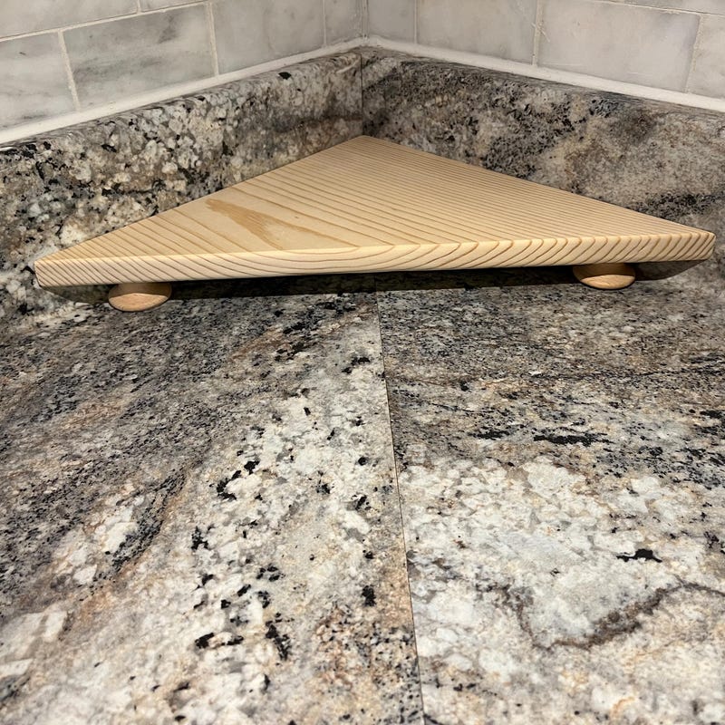 Corner Countertop Wood Stand - Etsy