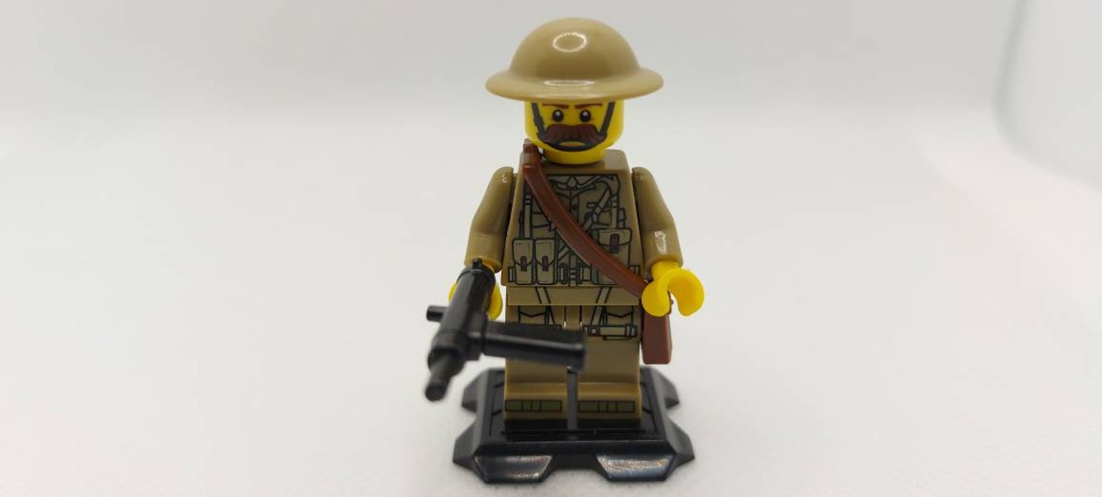 Custom Ww2 British Brodie Soldier Mini Figure | Etsy UK