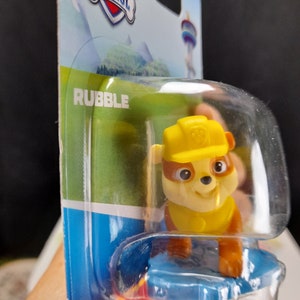 Paw Patrol Rubble Minifigure Collectible Toy/ Paw Patrol Collectibles ...