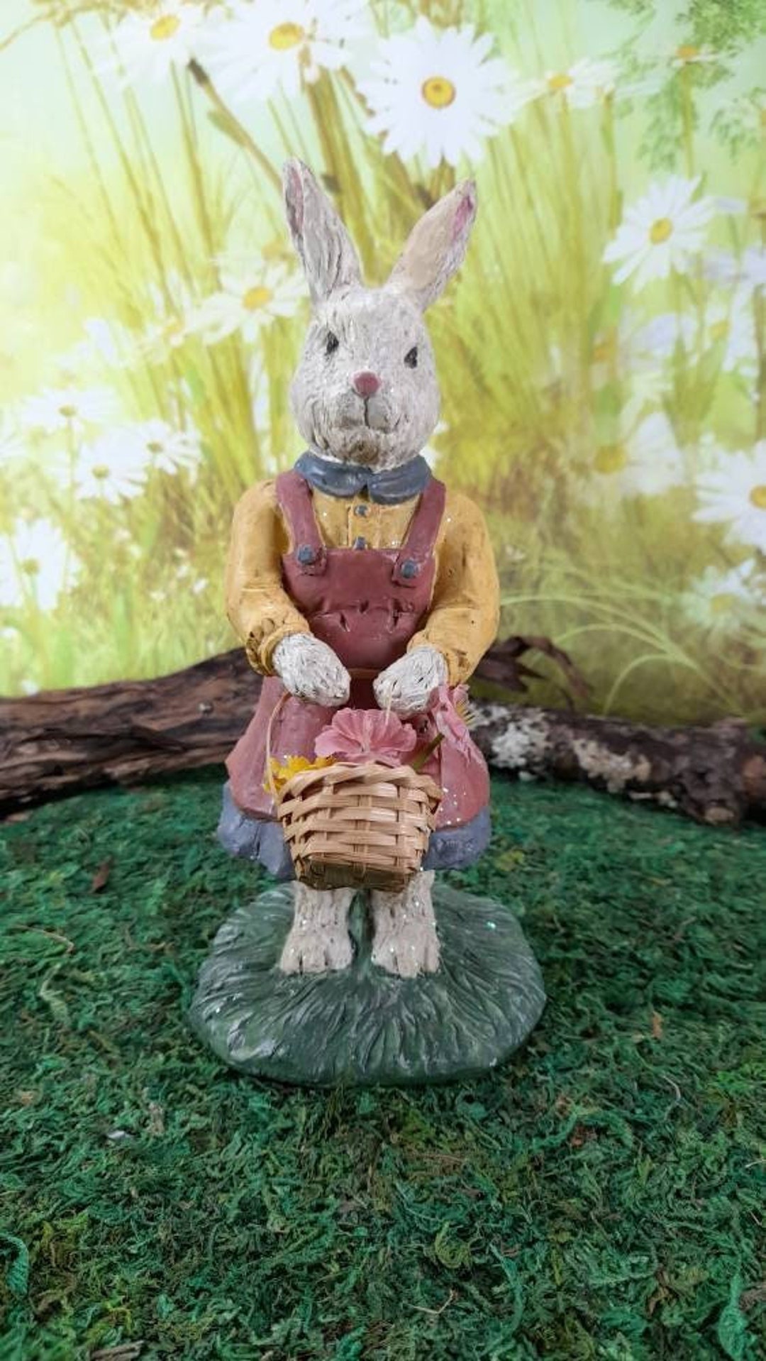 Easter Bunny trix Table Top Decor/ Bunny Rabbit Figurine/ the Elf's ...