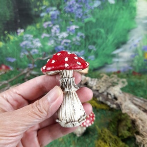 Set of 3 Fairy Garden Mushrooms / Fairy Garden Accessories/ the Elf's ...