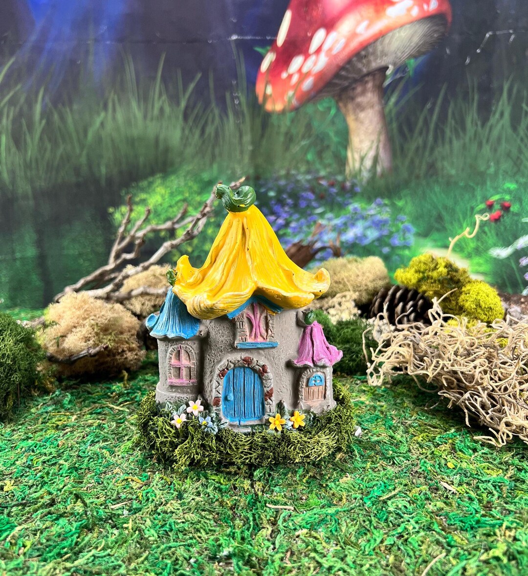 Fairy House “the Sprite’s Snicker Cottage“ / Fairy Garden Decoration ...