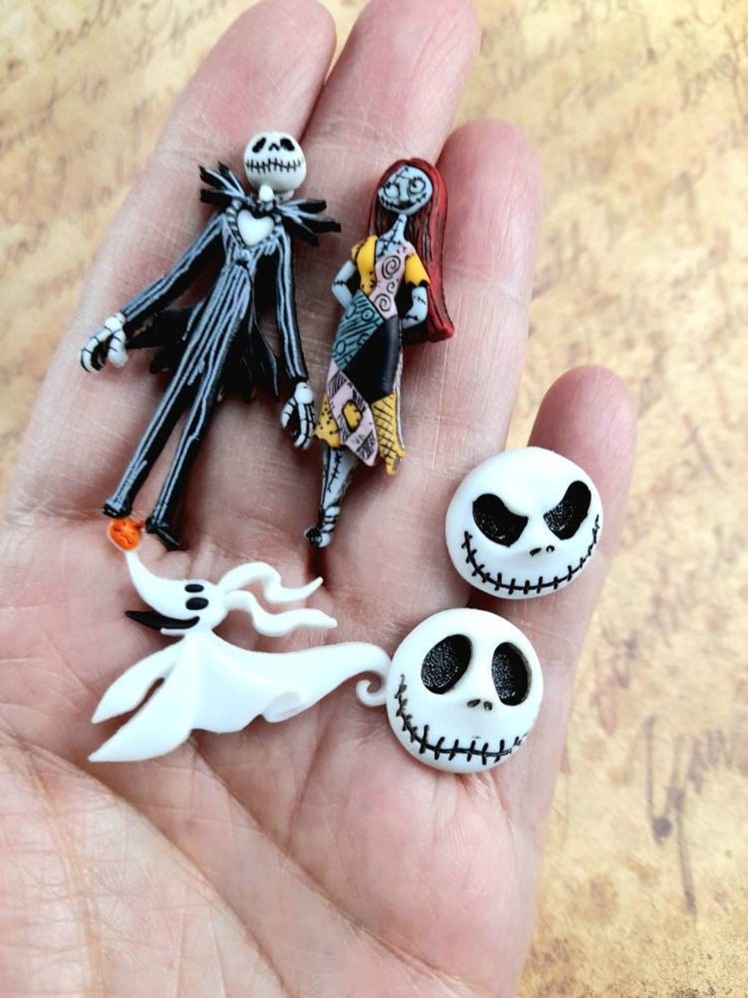 Nightmare Before Christmas Buttons: Jack Skellington Set - Etsy