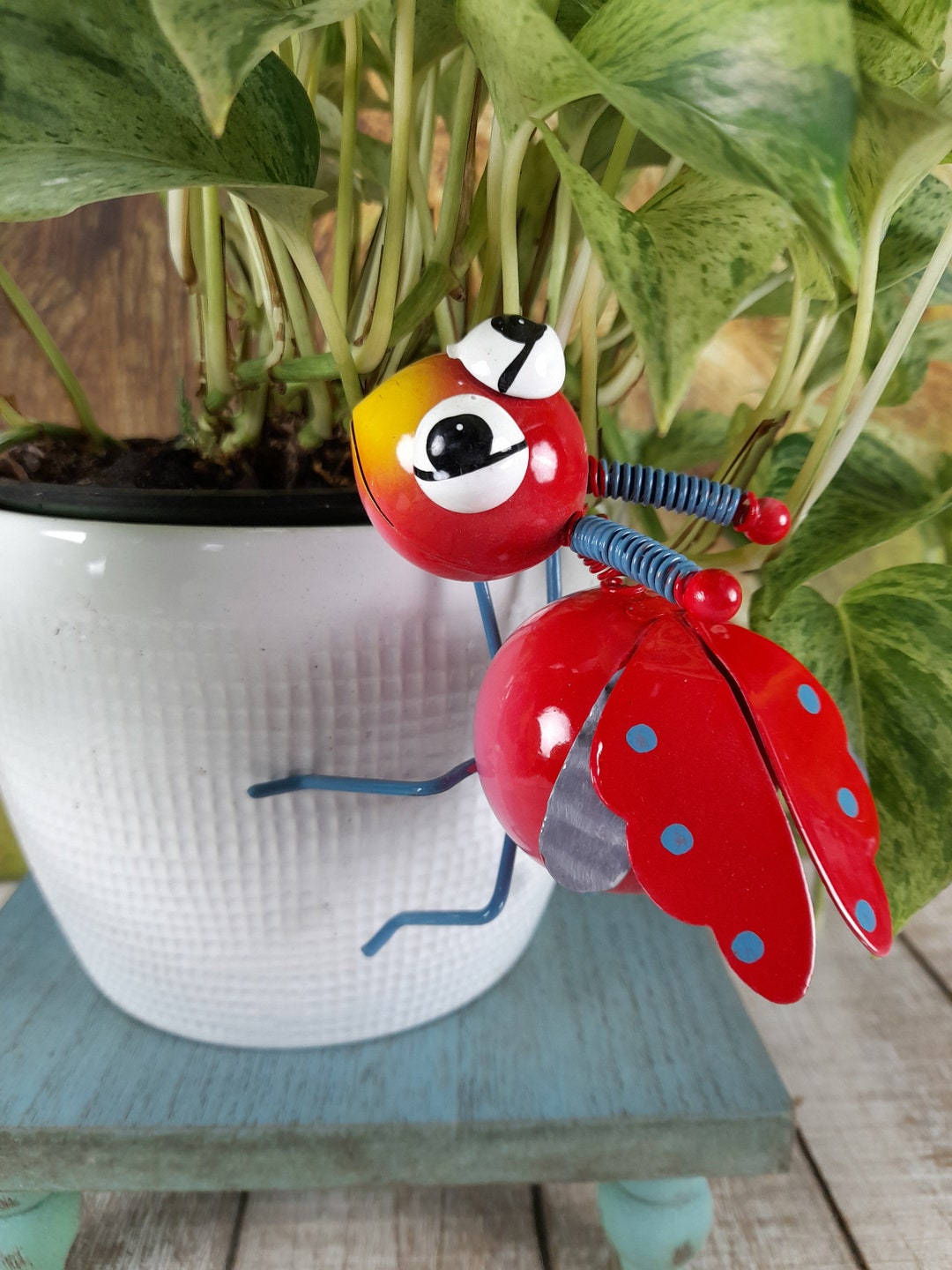 Bug Pot Hugger / Bug Pot Percher petal / Garden Decor/ Garden ...
