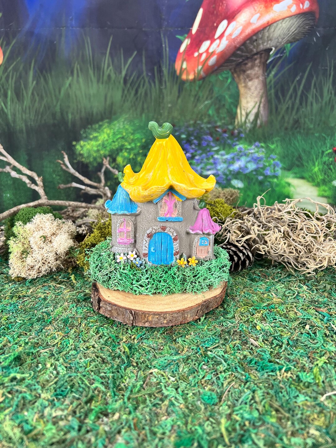Fairy House “the Sprite’s Snicker Cottage“ / Fairy Garden Decoration ...