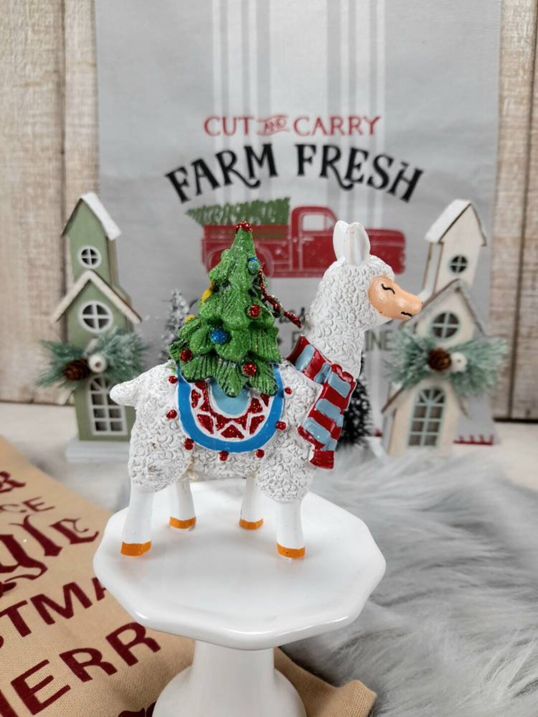 Llama Christmas Ornament/ Christmas Decoration/ the Elf's - Etsy