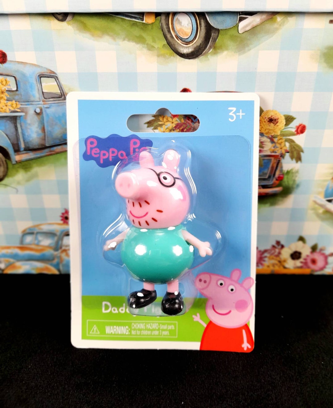 Peppa Pig daddy Pig Minifigure Collectible Toy/ - Etsy