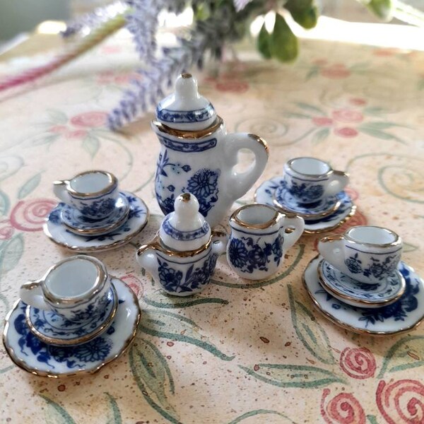 Dollhouse Tea Set - Etsy
