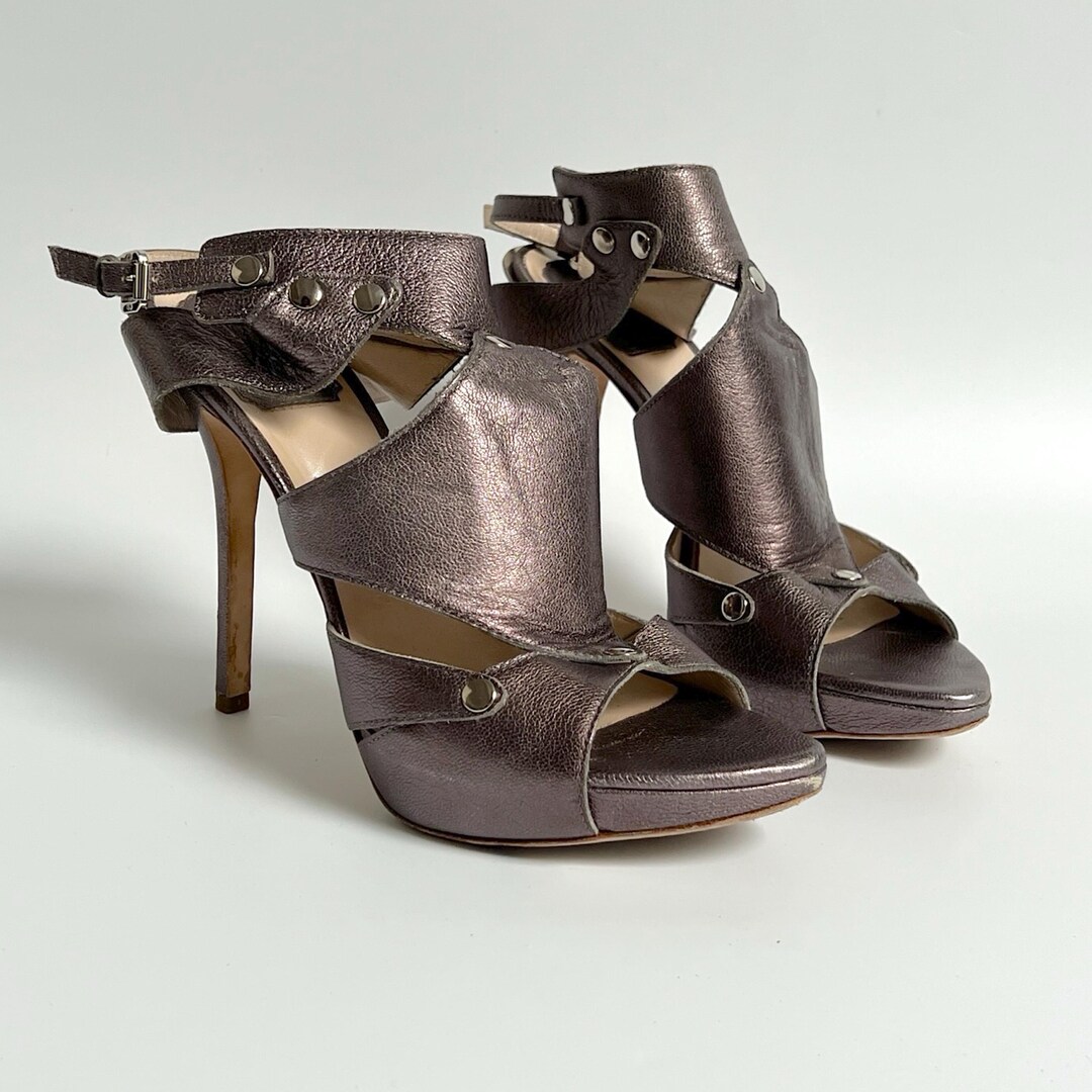 Dior Extreme Gladiator Heels Authentic UK 5 Platform Sandals Grey ...