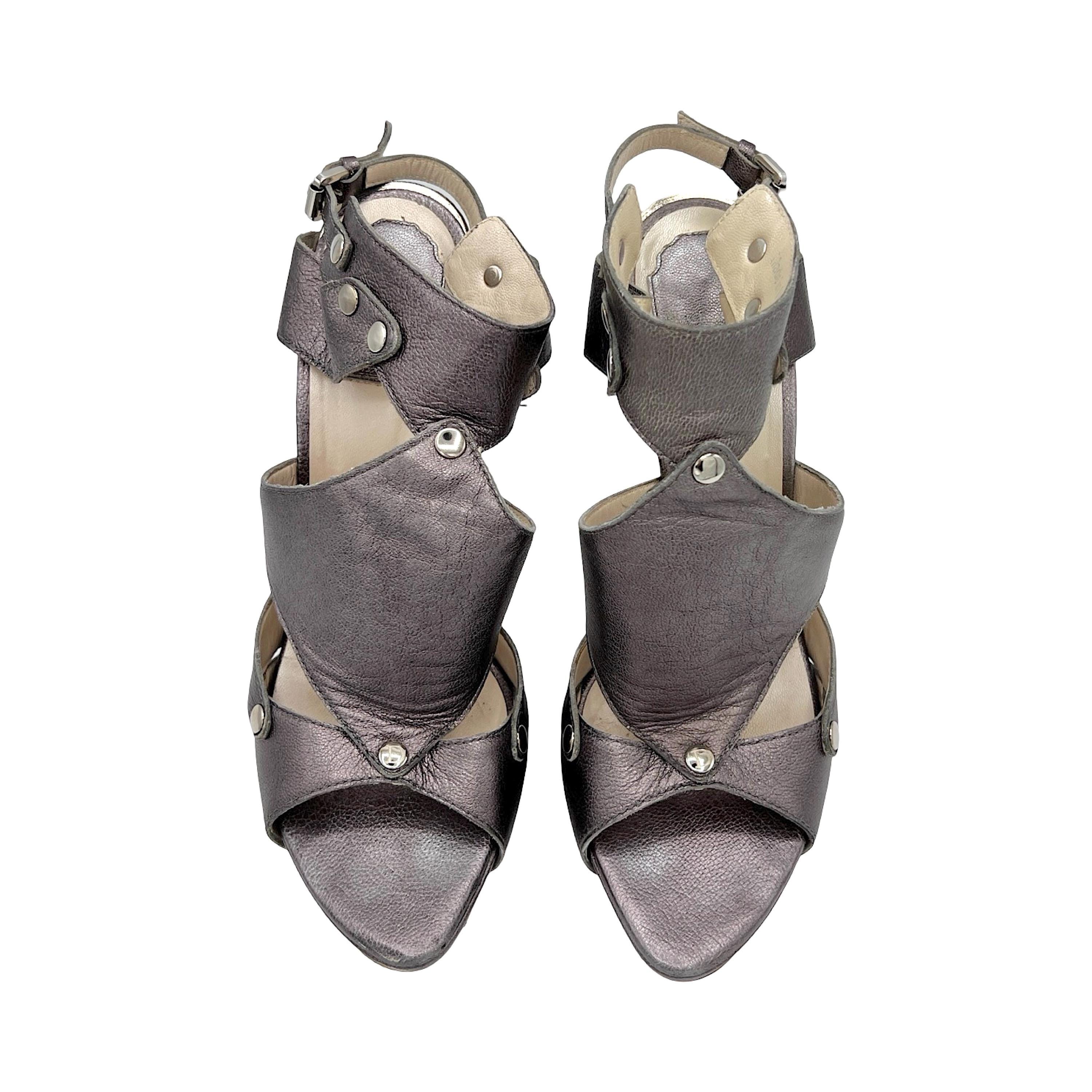 Christian Dior Heels Sandals Extreme Gladiator 5 38grey Christian Dior Heels Sandals Extreme Gladiator 5 38grey