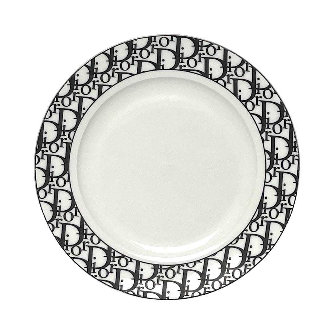 Vintage Dior Side Plate: Logo Monogram Fine Bone China, Made in England ...