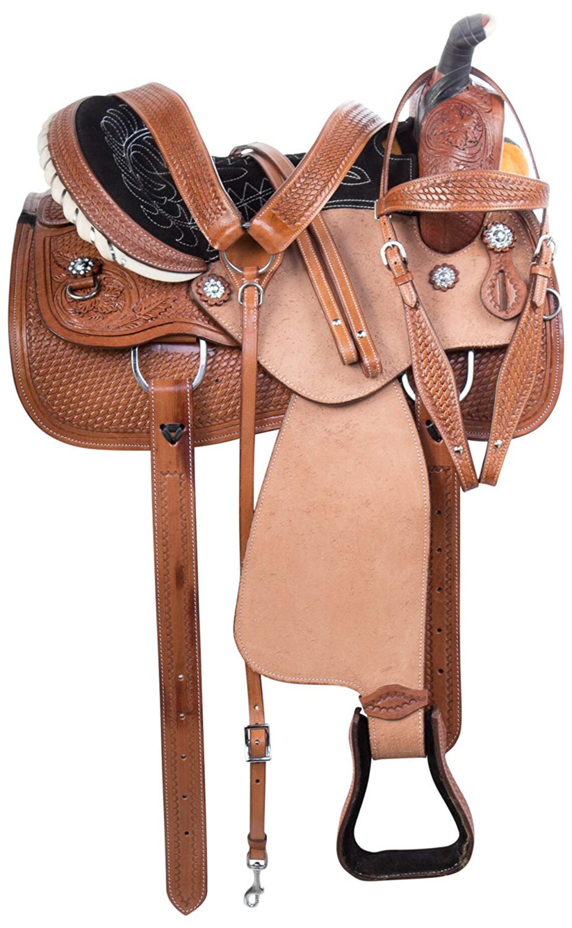 Leather Western Horse Saddle for Youth Child With Headstall - Etsy