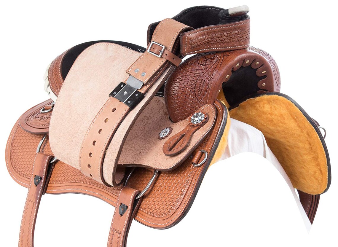 Leather Western Horse Saddle for Youth Child With Headstall - Etsy