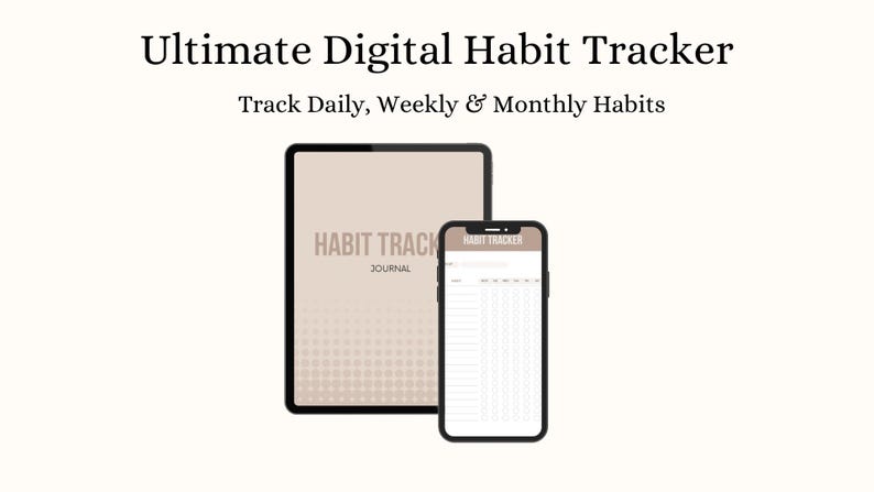 Digital Ultimate Habit Tracker - Etsy