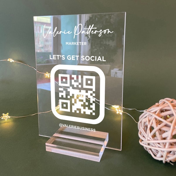 Qr Code Plaque - Etsy
