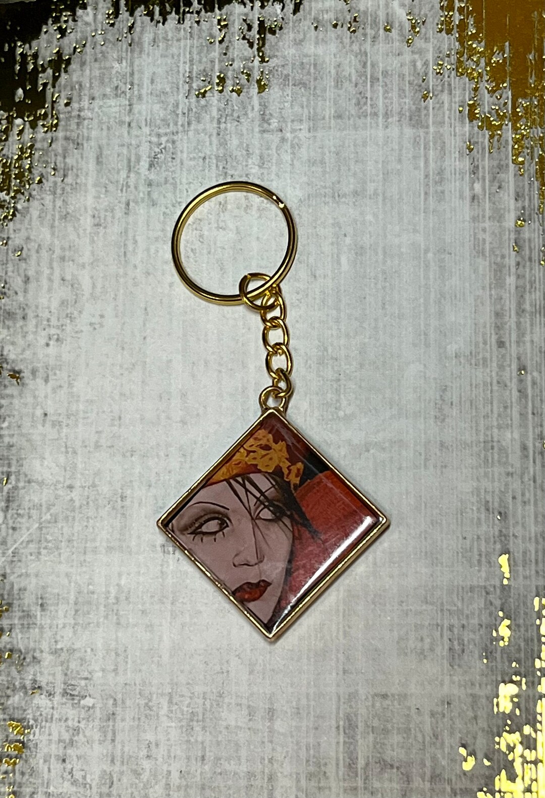 Red Jester Keychain no Charm - Etsy