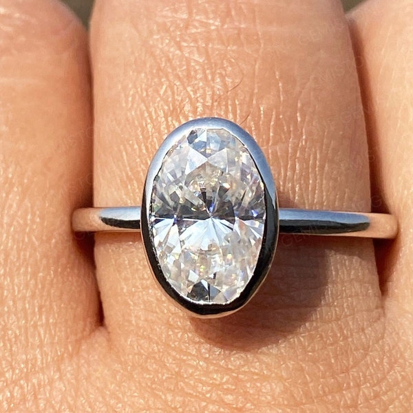 Oval Bezel Set - Etsy