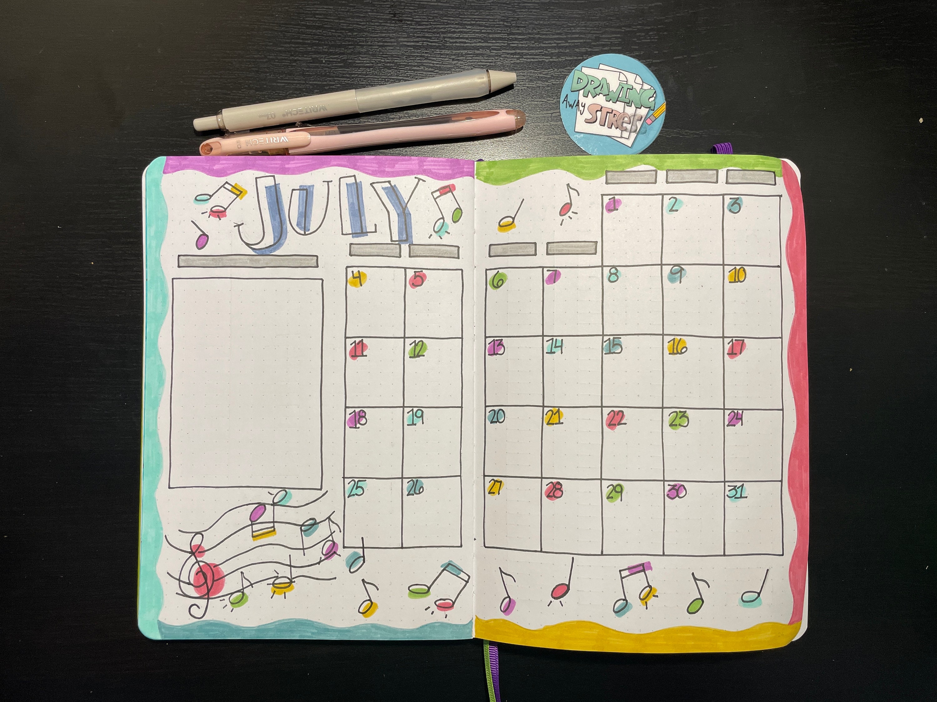 Bullet Journal, Bujo Templates, Hand-drawn, Bullet Journal Inserts ...