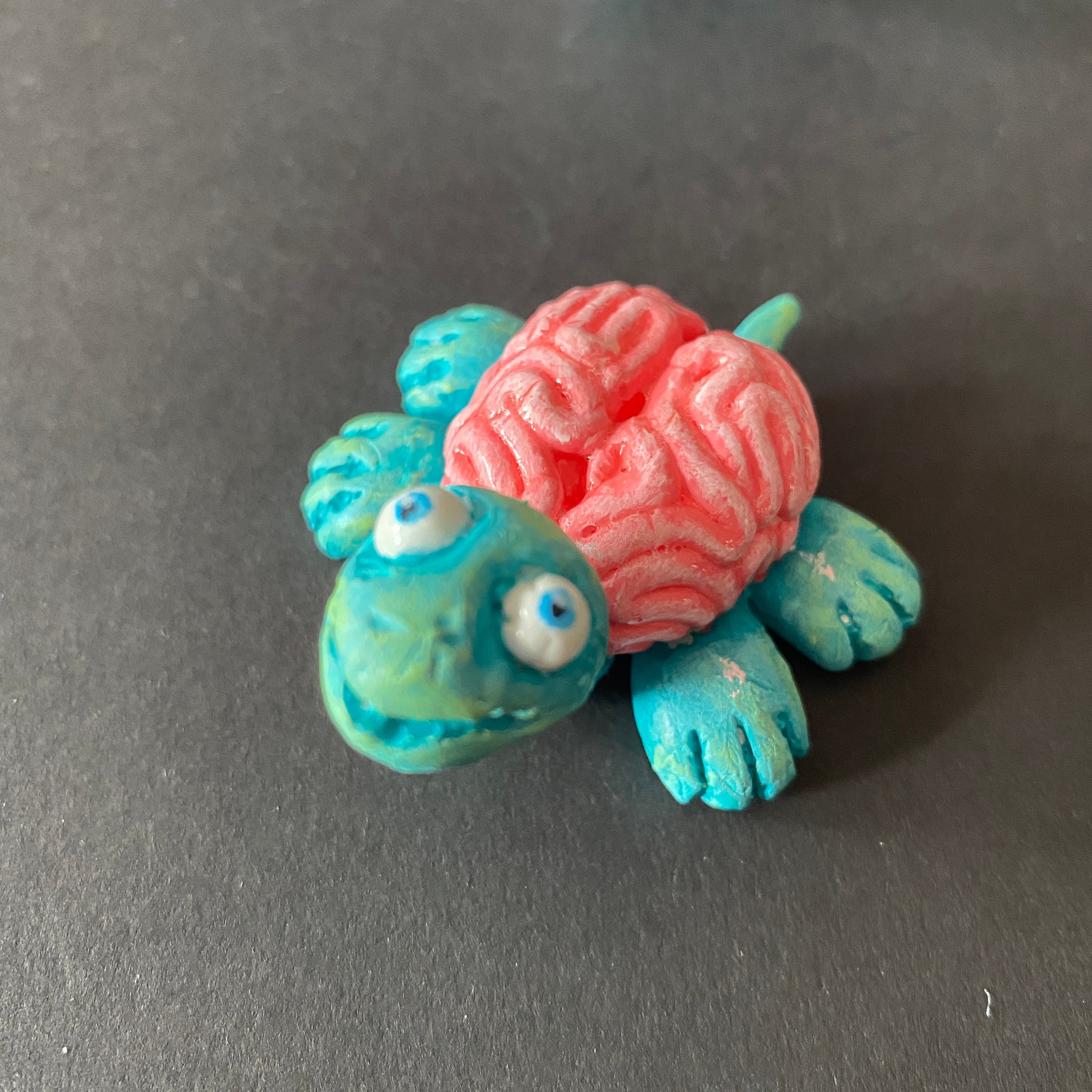 Ichabod Terrible Toy Pet Turtle Brain - Etsy