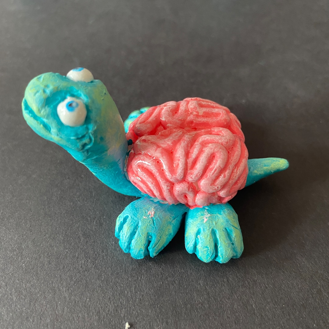 Ichabod, Terrible Toy Pet Turtle Brain - Etsy
