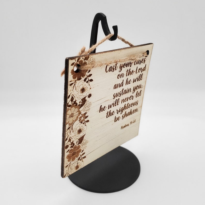 Bible Verse / on Wood / Engraving / Psalms 55:22 / Love / From God ...