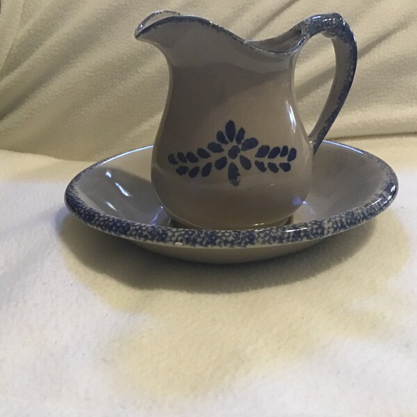 Pitcher and Bowl Set - Etsy