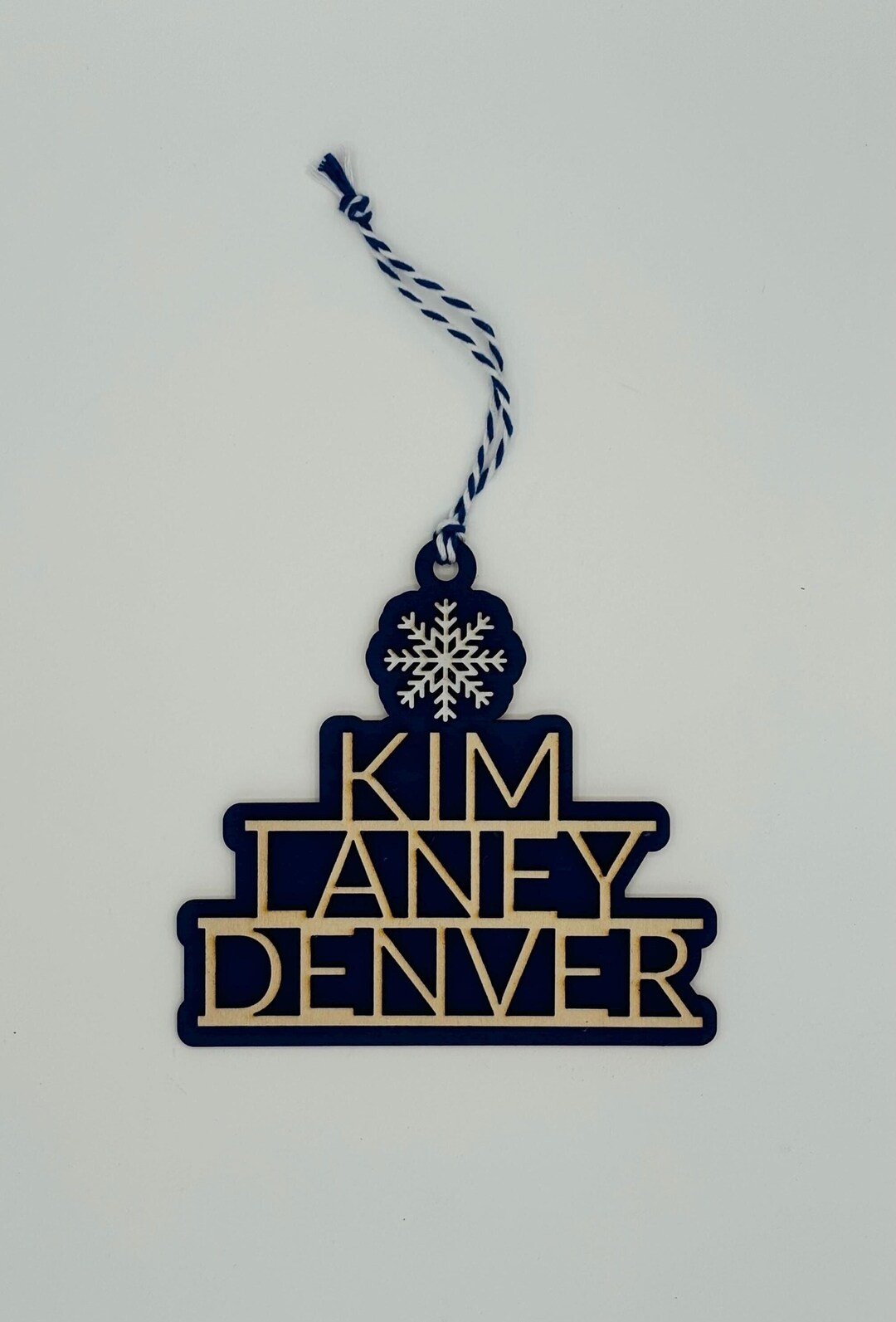 Snowflake Family Tree of Names Stacked Ornament, Laser Cut Wood Layered ...