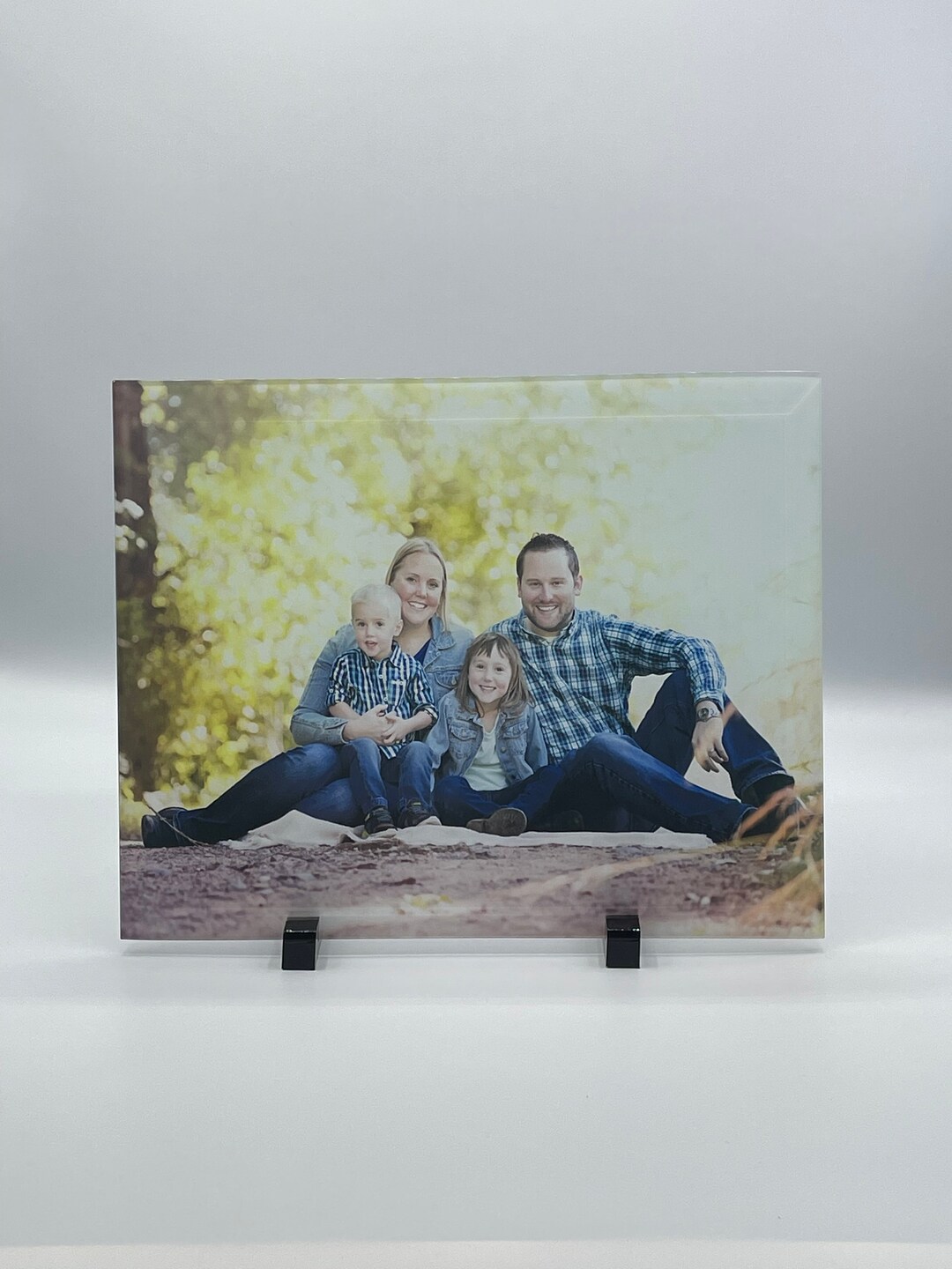 USA Made Personalized Photo Glass Portrait: Custom Beveled Glass ...