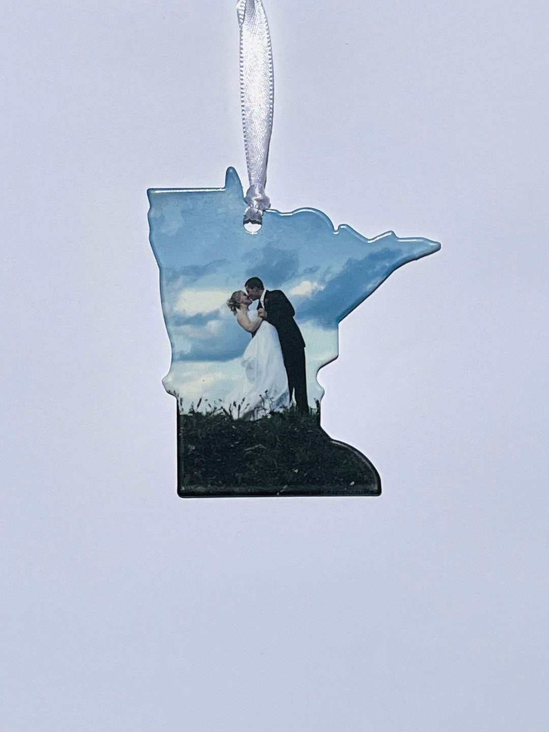 Last Chance! Minnesota Shaped Photo Ornament: Personalized USA Steel ...