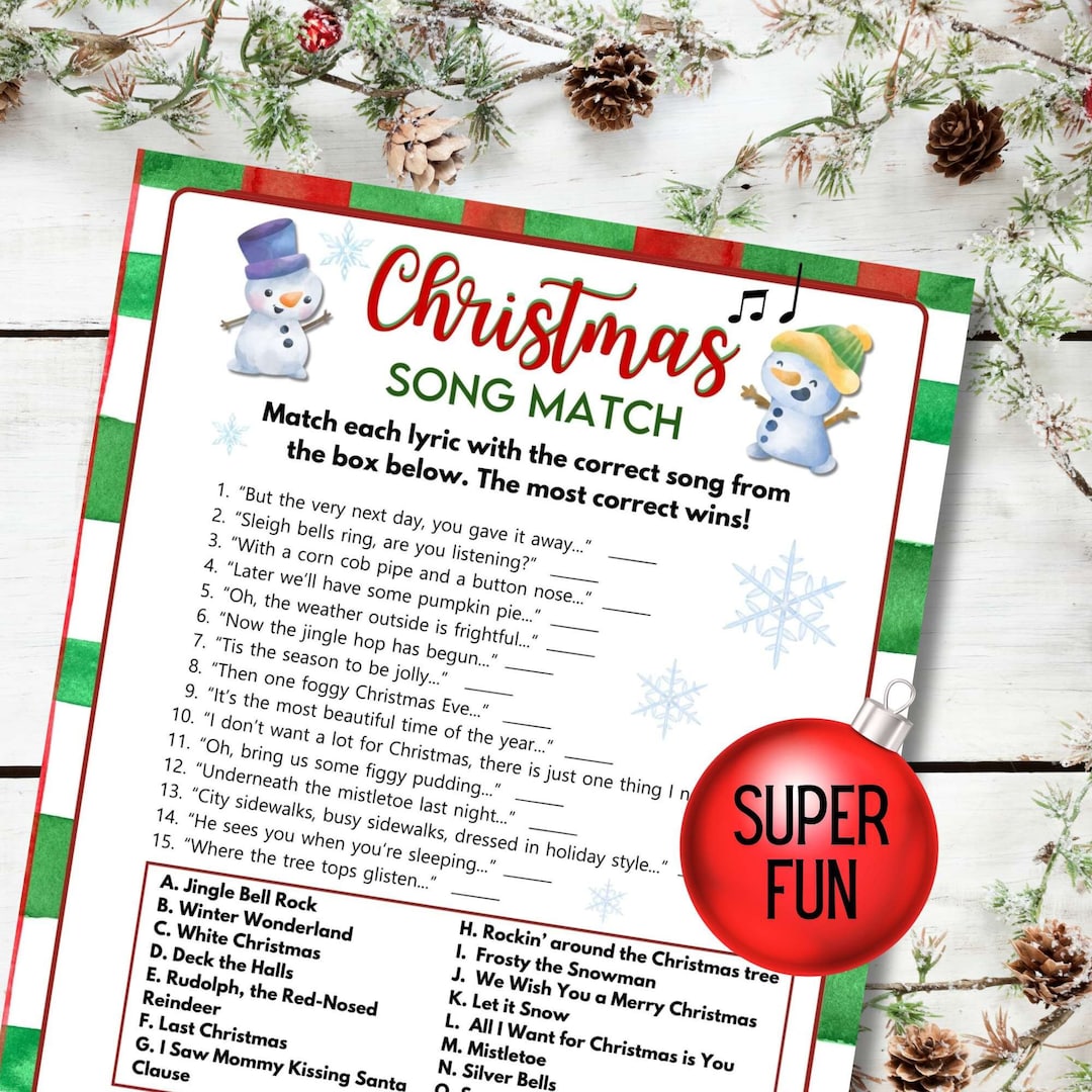 Christmas Song Trivia, Christmas Carol Trivia 2023, Holiday Trivia Game ...