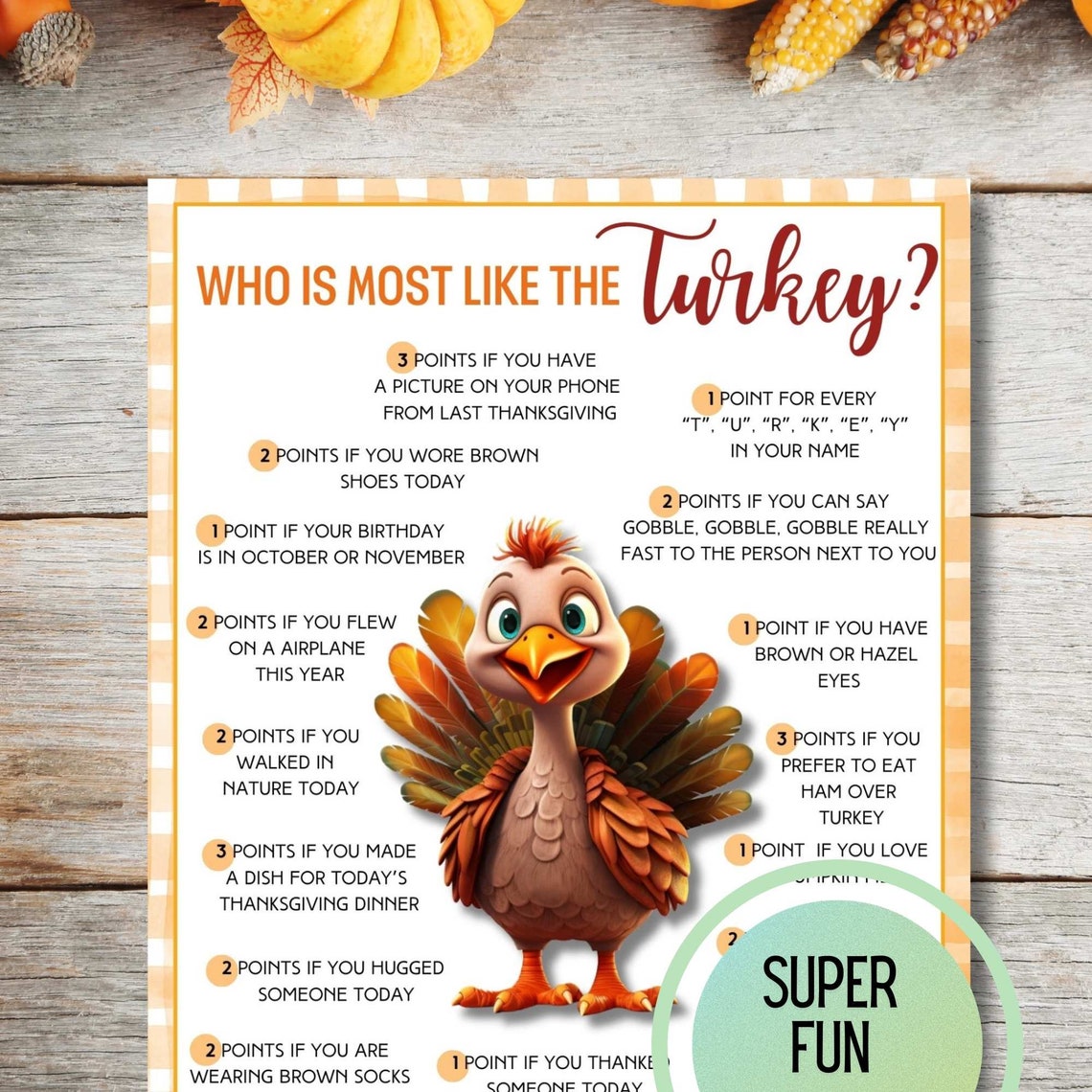 Thanksgiving Games Bundle, Thanksgiving Game Printable, Thanksgiving ...