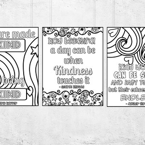 Kindness Coloring Pages/digital/instant Download/teaching Kindness ...