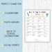 Back to School Trivia Game, First Day of School Activity, Back to ...