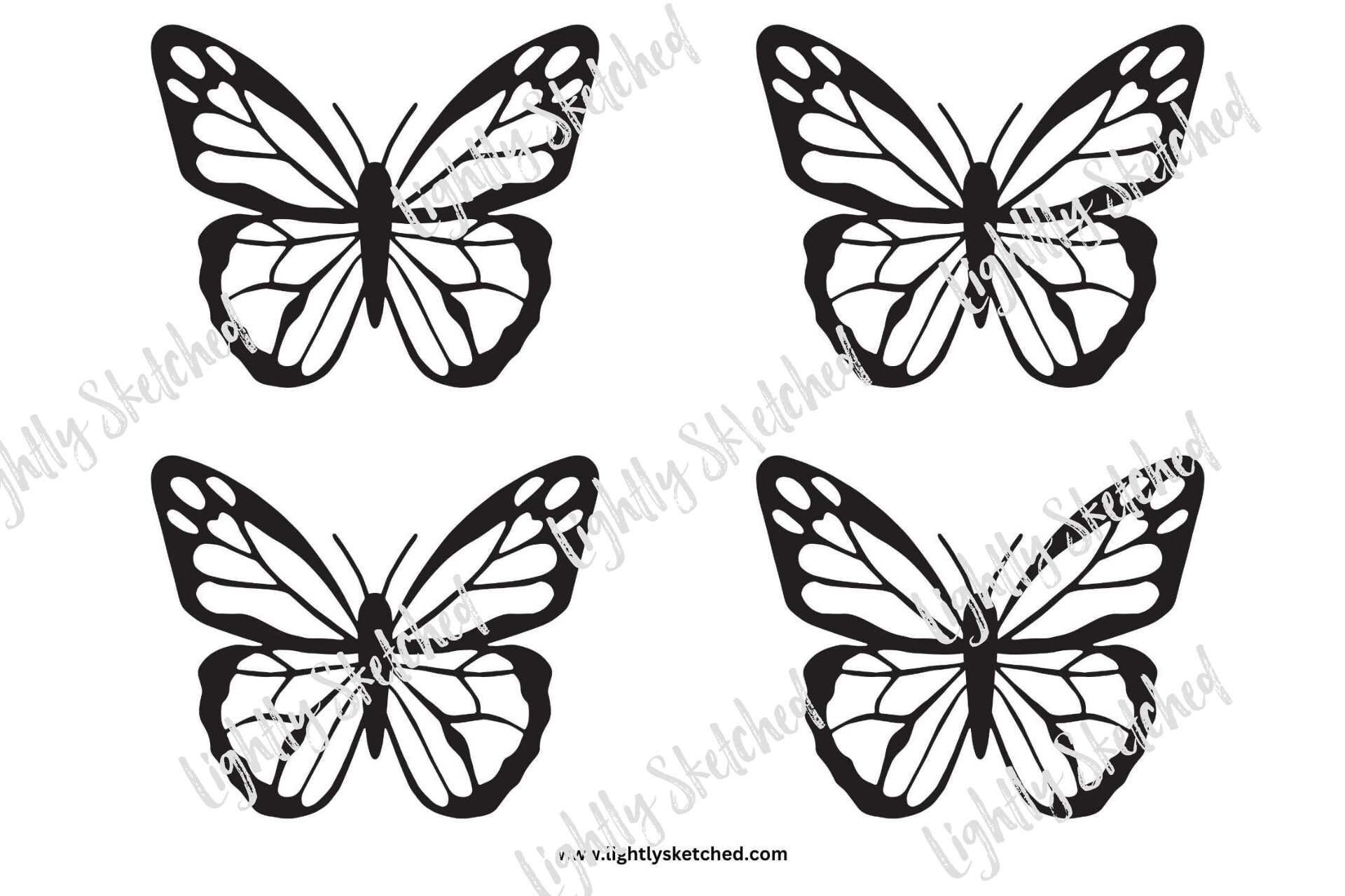 Butterfly Coloring Pages / Butterfly Coloring Pages for Kids and Adults ...