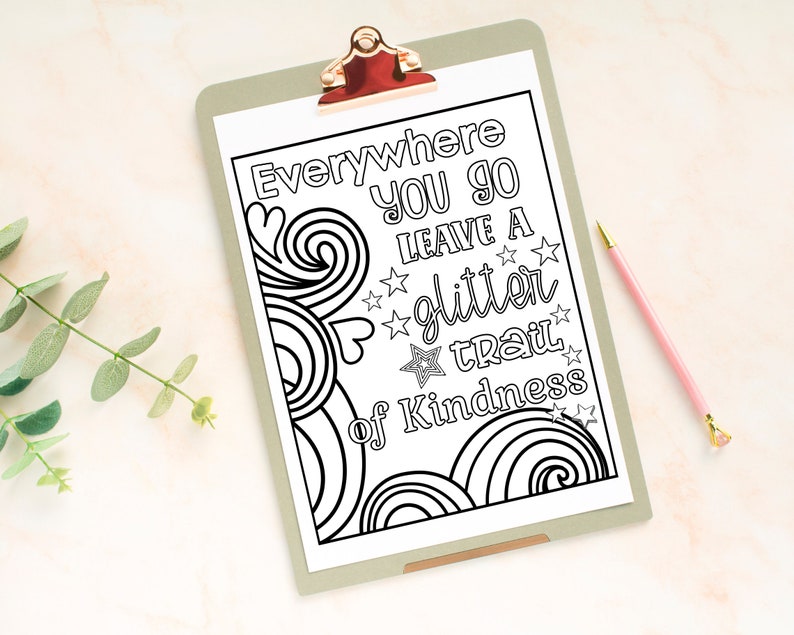 Kindness Coloring Pages/ Kindness Activity/ Digital/instant Download ...