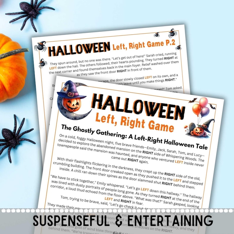 Left Right Halloween Game | Left Right Game | Pass the Prize Halloween ...