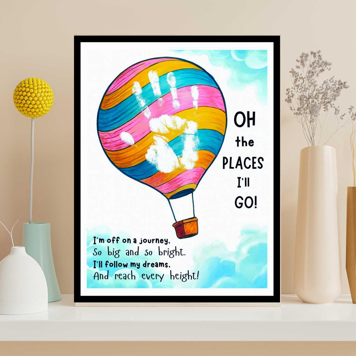 Last Day of School Craft Printable Keepsake, Printable School Handprint ...