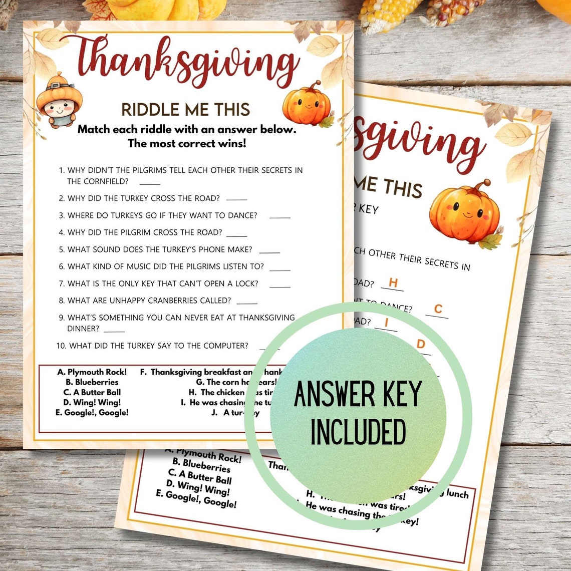 Thanksgiving Games Bundle, Thanksgiving Game Printable, Thanksgiving ...