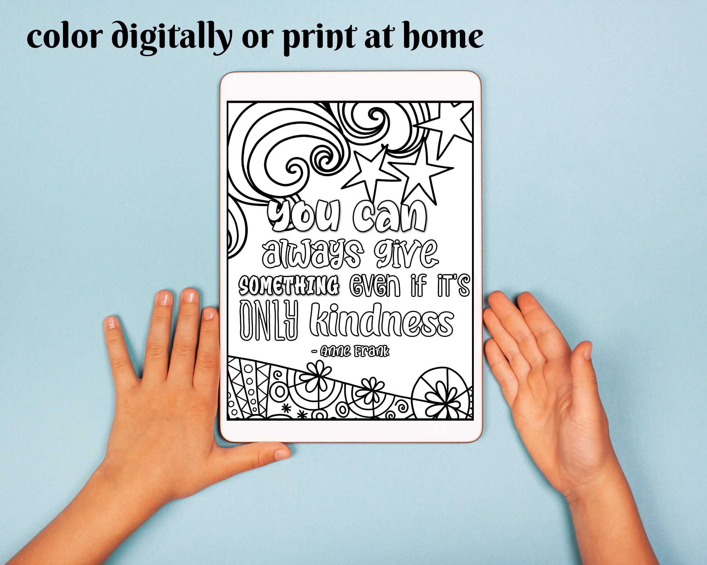 Kindness Coloring Pages/digital/instant Download/teaching Kindness ...