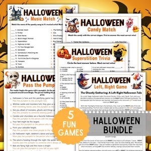 Halloween Games Bundle, Halloween Games for Kids, Halloween Games for ...