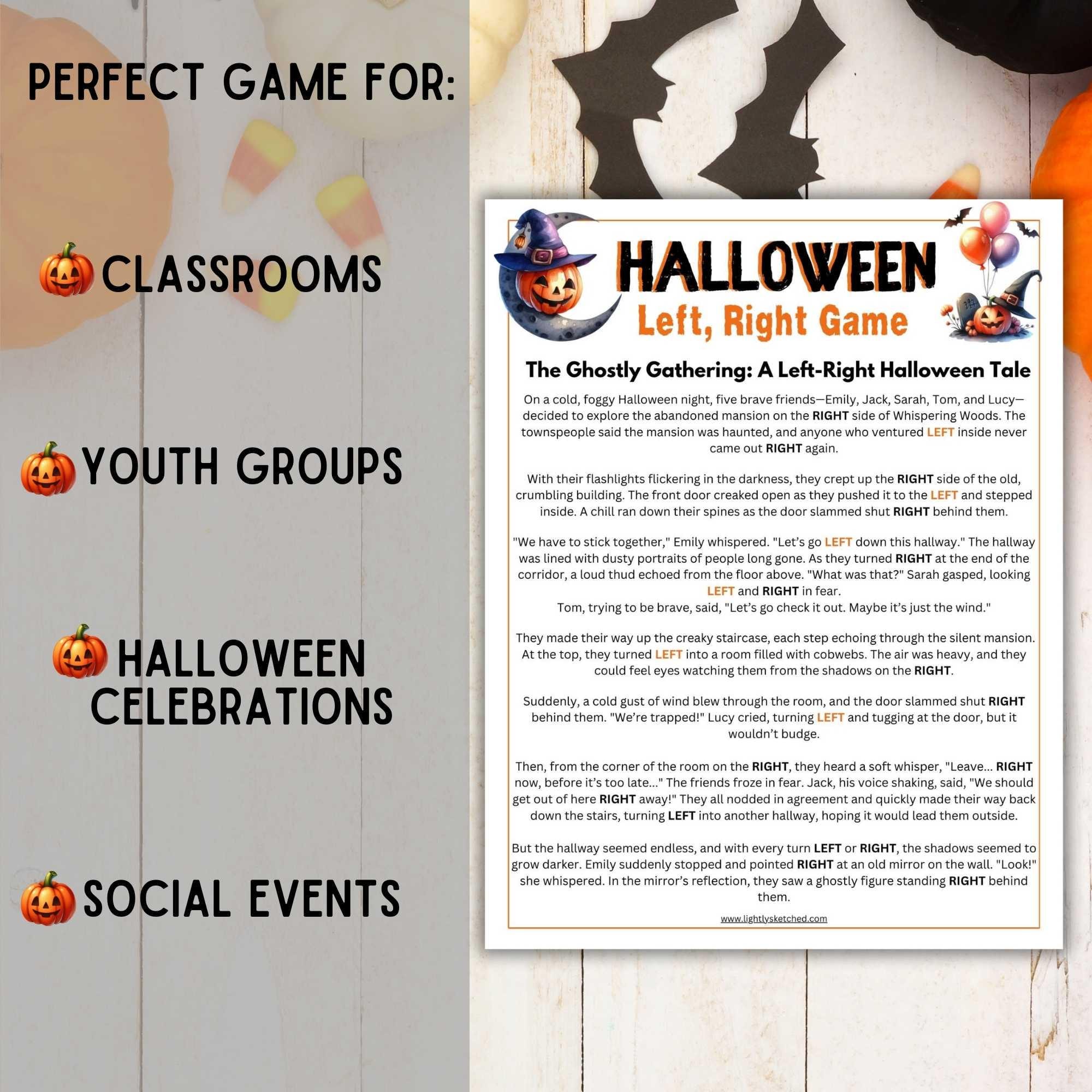 Left Right Halloween Game | Left Right Game | Pass the Prize Halloween ...