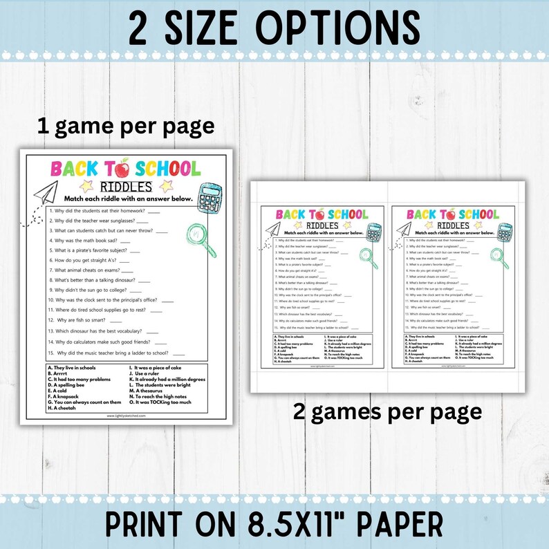 Back to School Bundle, Printable First Day of School Activities ...